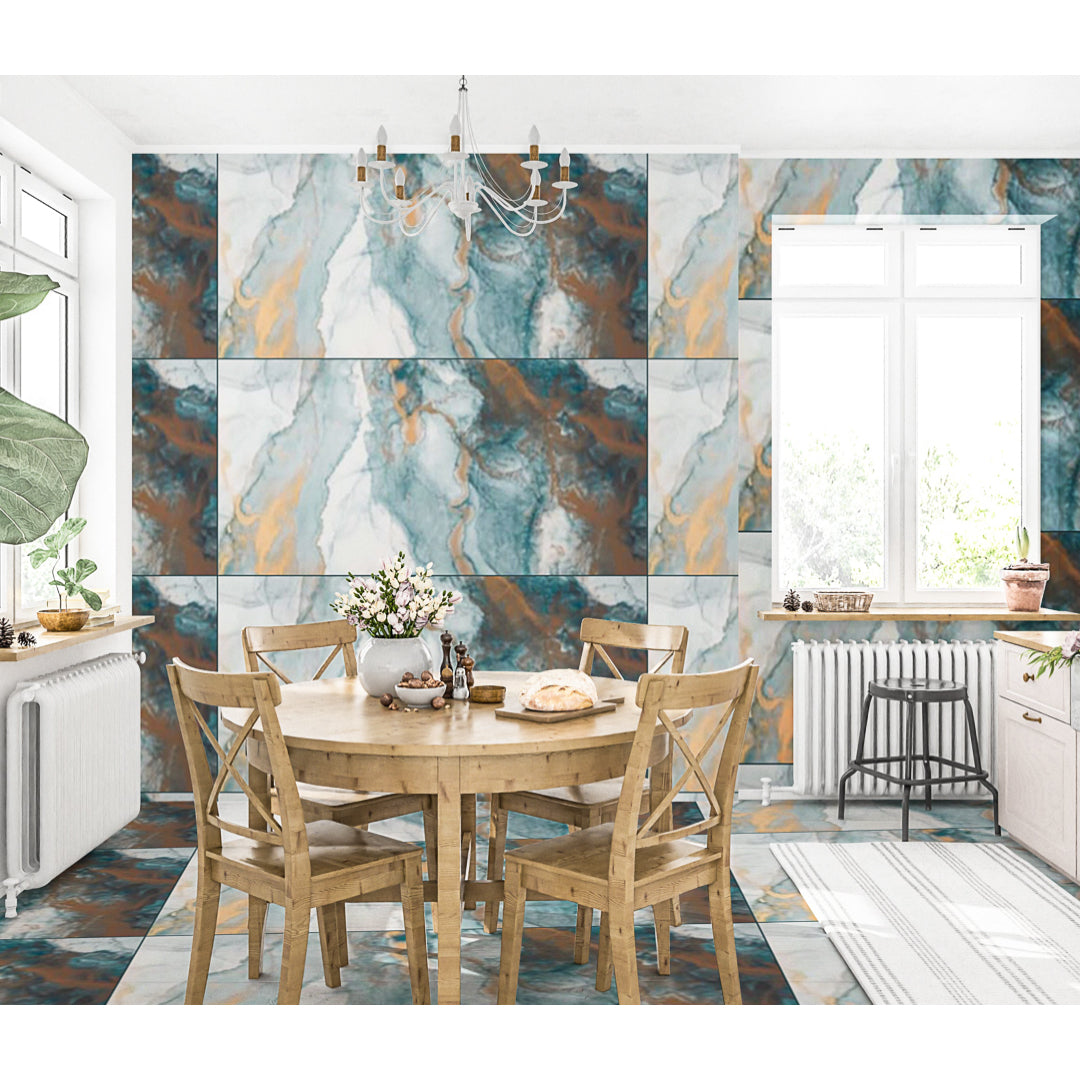 Fluid Aqua Ocean-inspired High Gloss Tiles | Tile fort