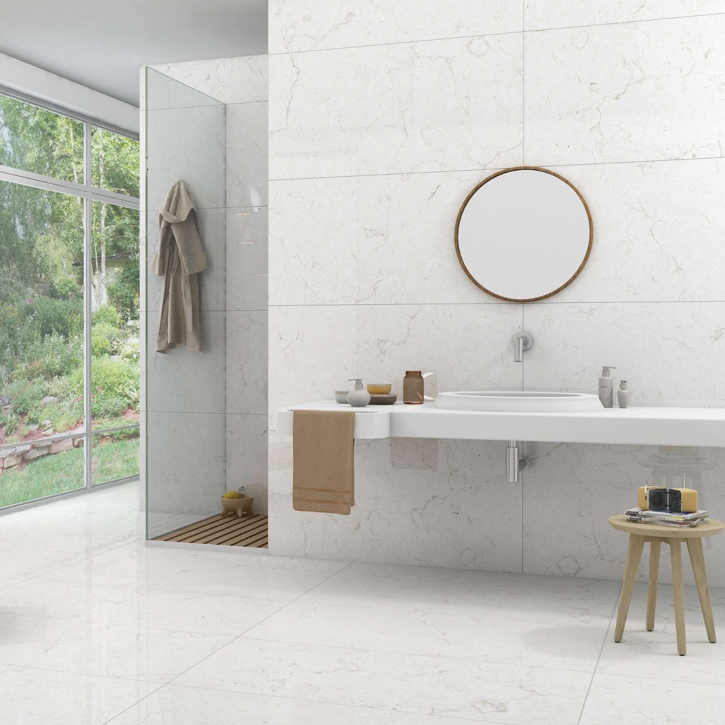 Arena Elite Ice: White Tiles with Slight Marbling