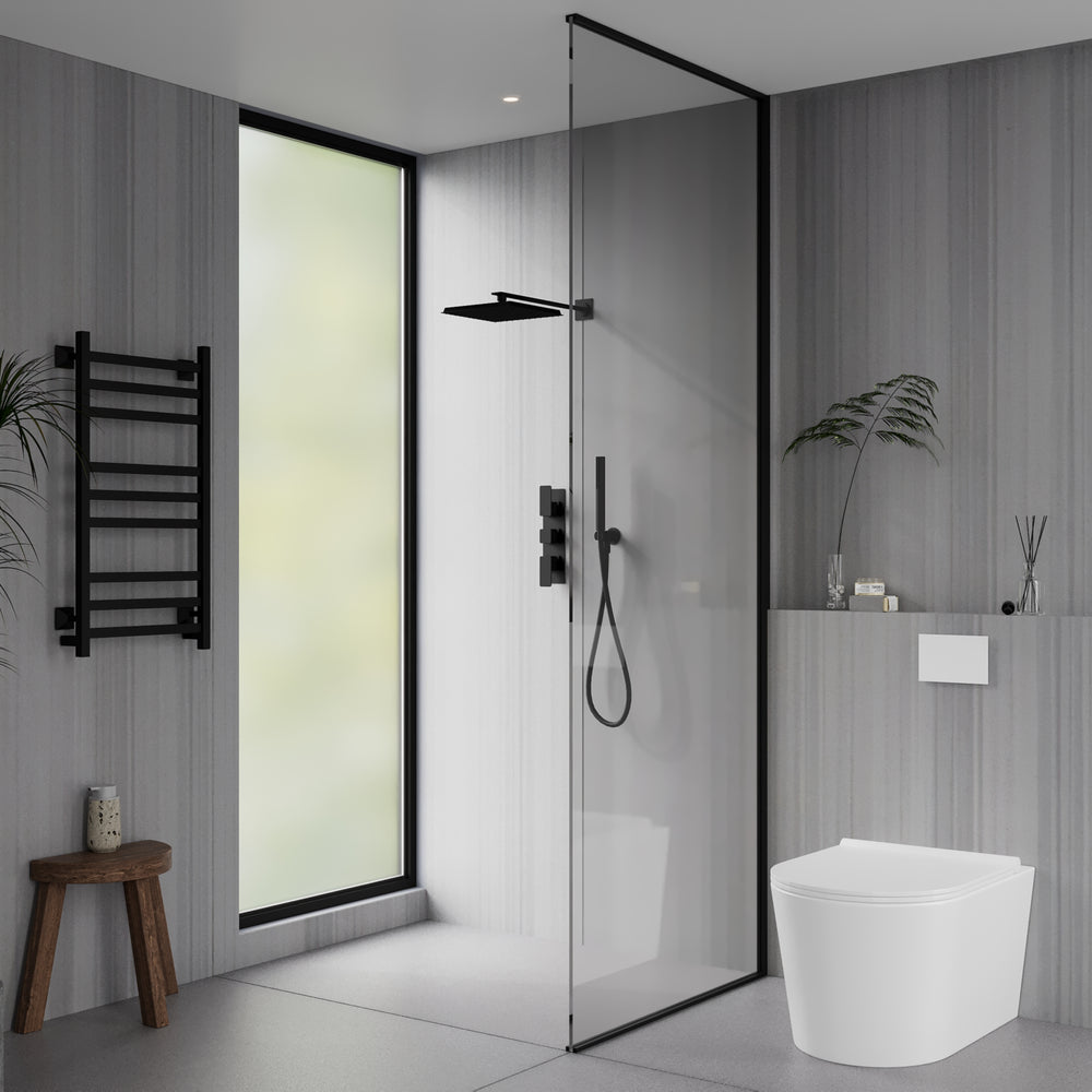 MATT STRIPES DARK GREY - Bold, Modern Matt Stripes Dark Grey Panel for