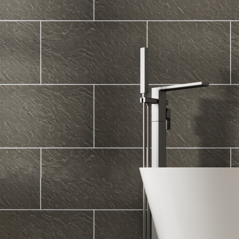 RIVEN SLATE - Natural Riven Slate Panel with Realistic Earthy Texture