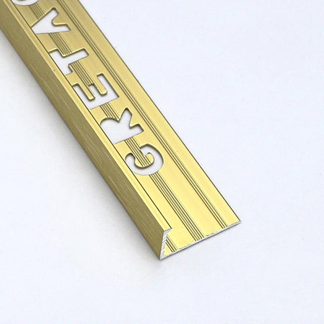 L Shape Aluminium Wall Profile Polished Gold | L Shape Aluminium ...